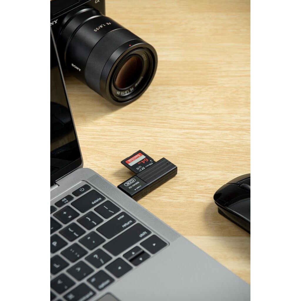 Четец на карти, XO Card reader USB 3.0 OTG TF/SD, DK05B, черен - eMAG.bg
