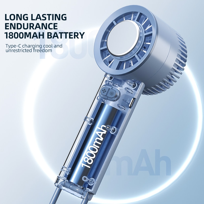 Преносим вентилатор за охлаждане, Chigoods, външен, ръчен, настолен, 3 ...