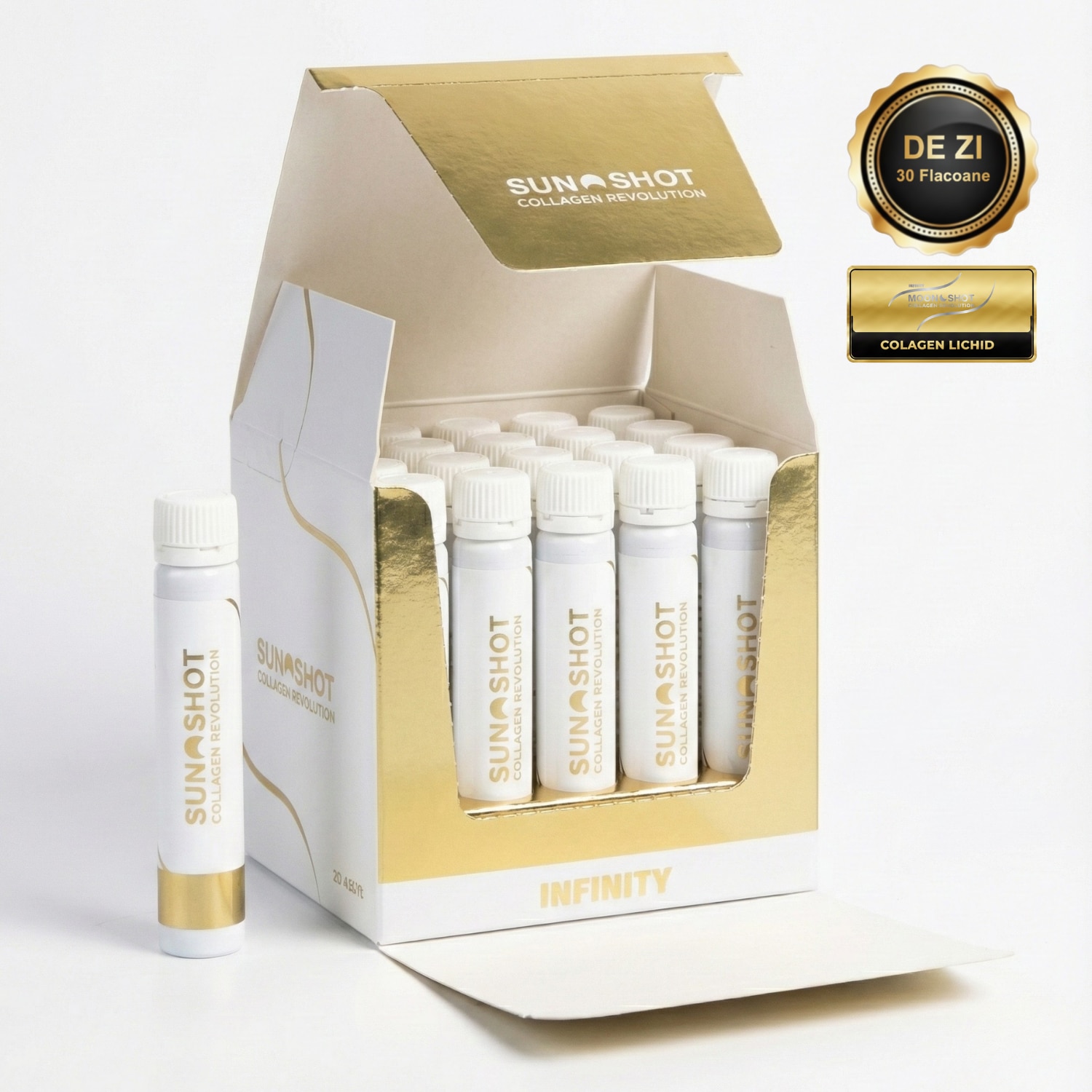 Colagen lichid, supliment alimentar Infinity Sun Shot Collagen ...