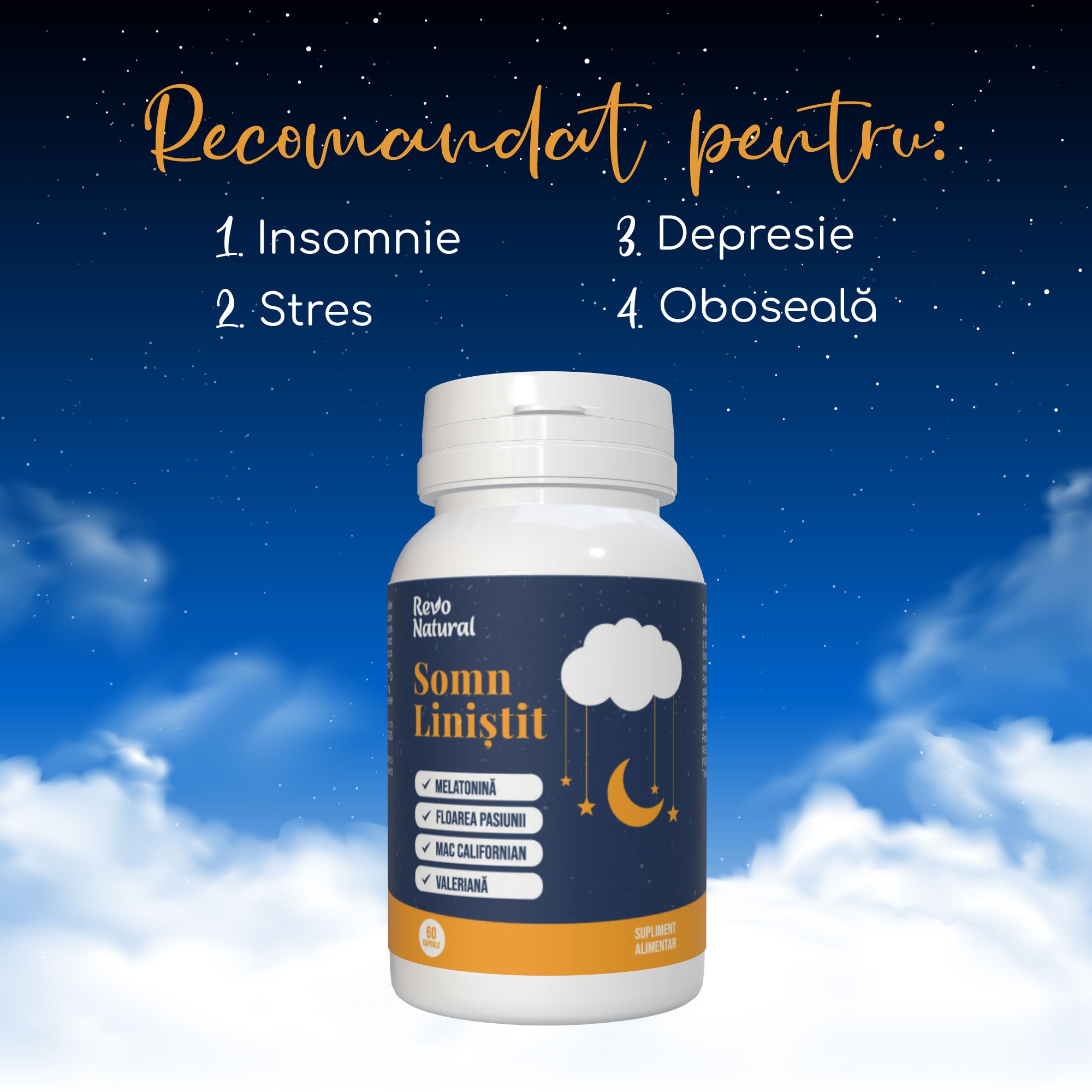 Supliment alimentar premium pentru somn, reducerea stresului si ...