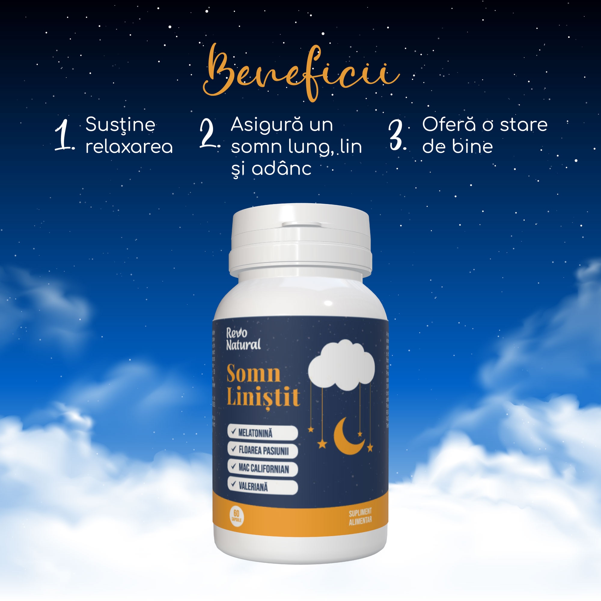 Supliment alimentar premium pentru somn, reducerea stresului si ...