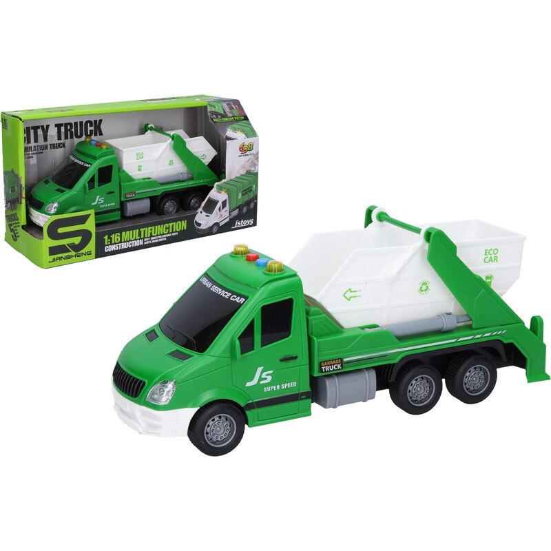 Masina de gunoi interactiva cu pubela Lumini si sunete, 29 cm - eMAG.ro