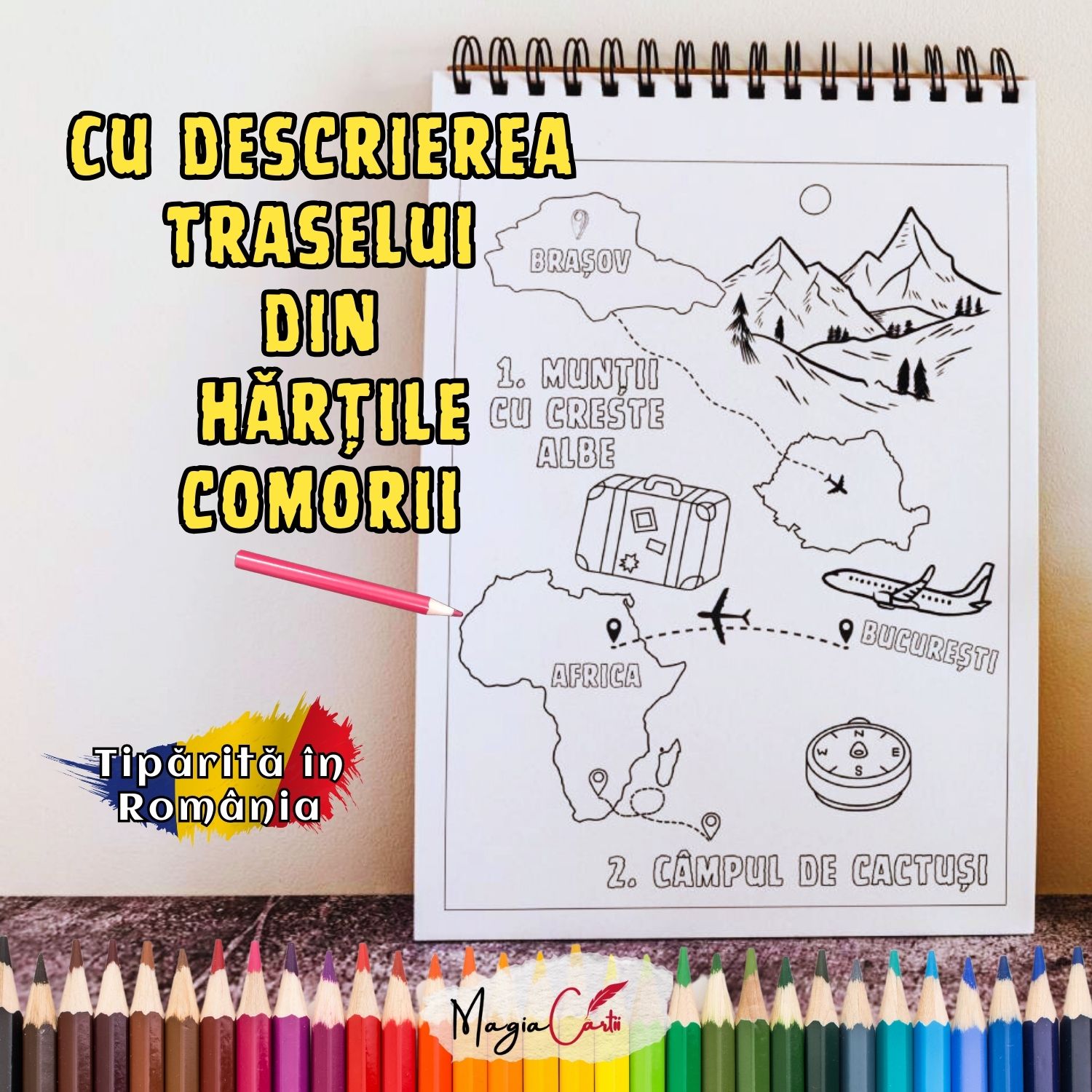 Carte pentru copii, Vacanta de vara Aventuri Harta comorii piratilor ...