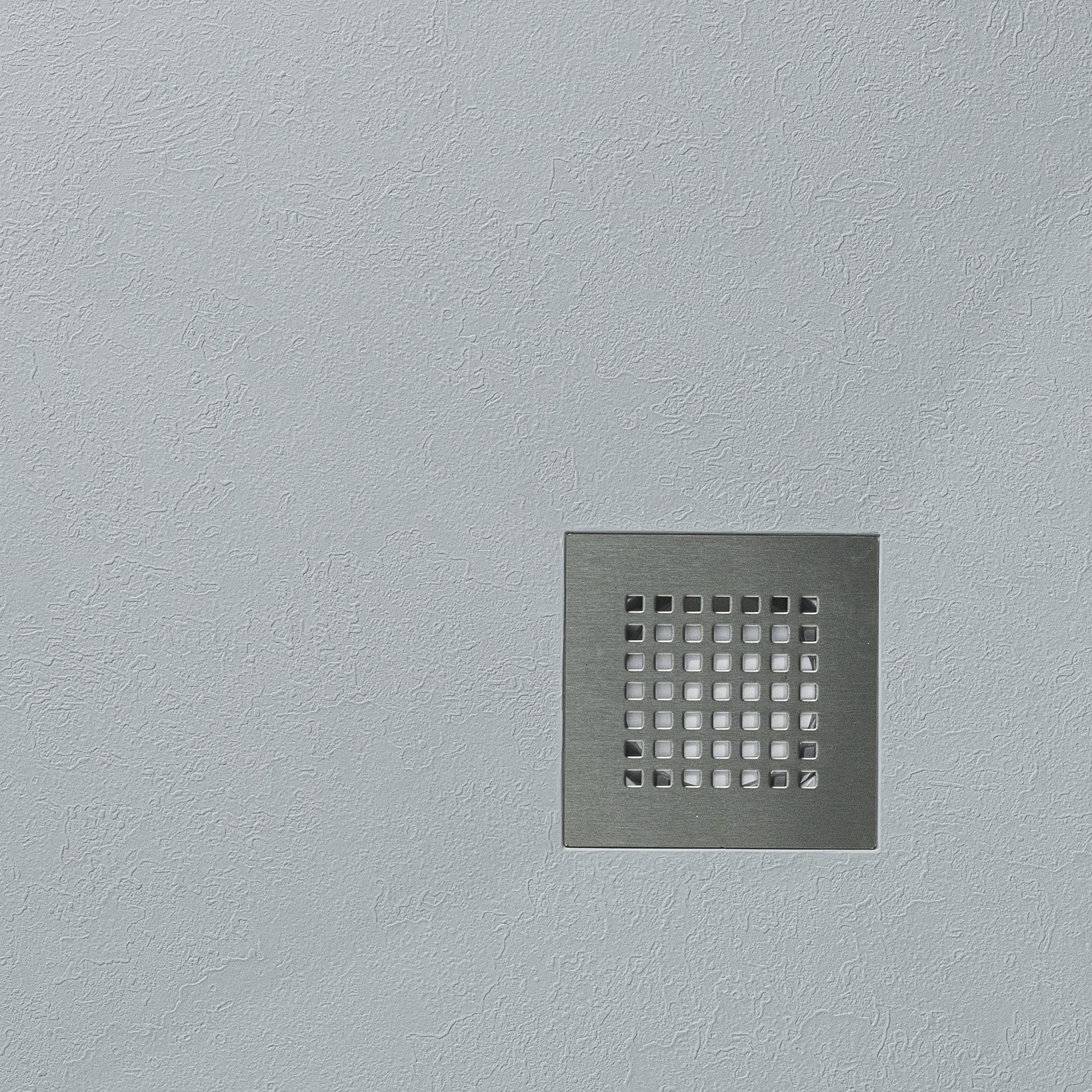 Cadita de dus slim ultra usoara ALUX Fibrex, 160x90 cm, gri inchis ...