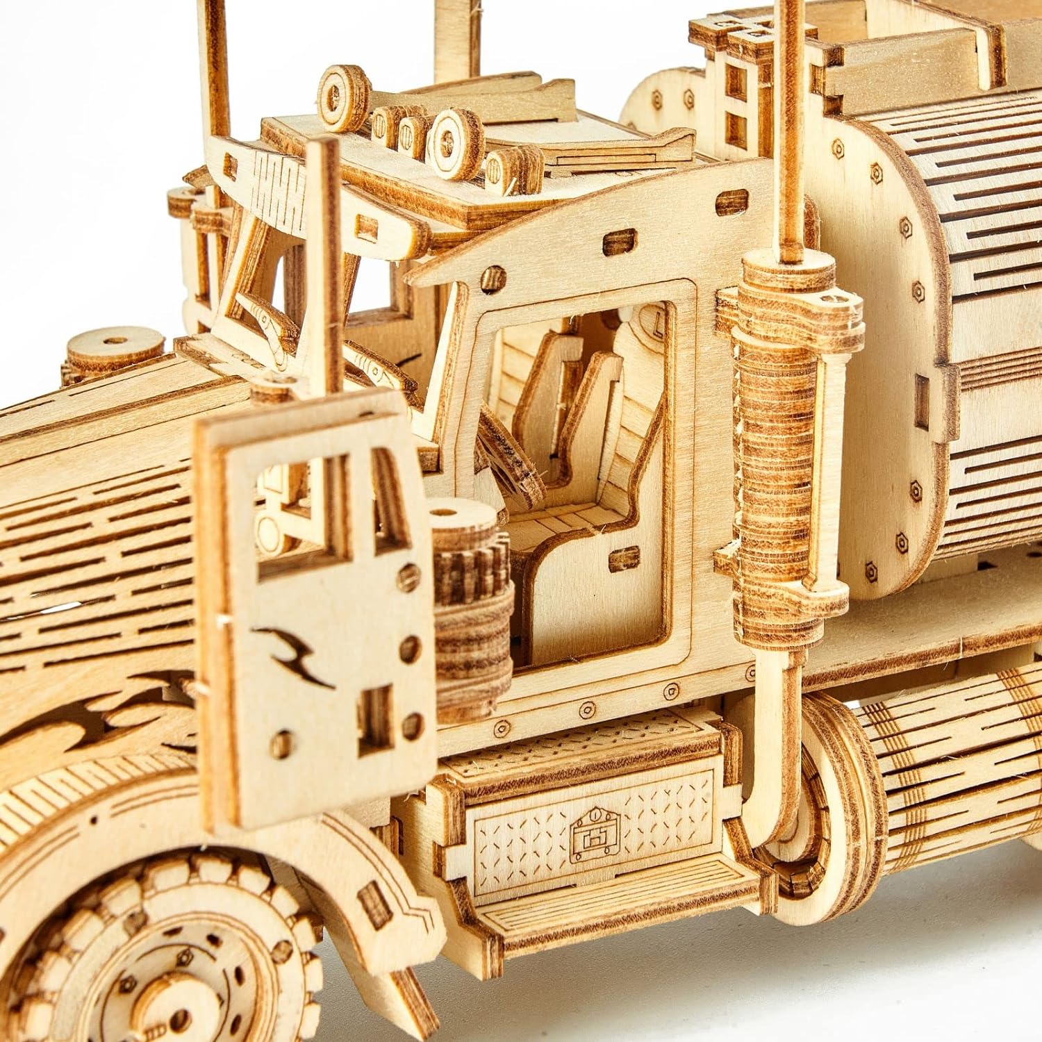 Puzzle 3D, masina long truck american, model AG1302, DIY, din lemn, de ...