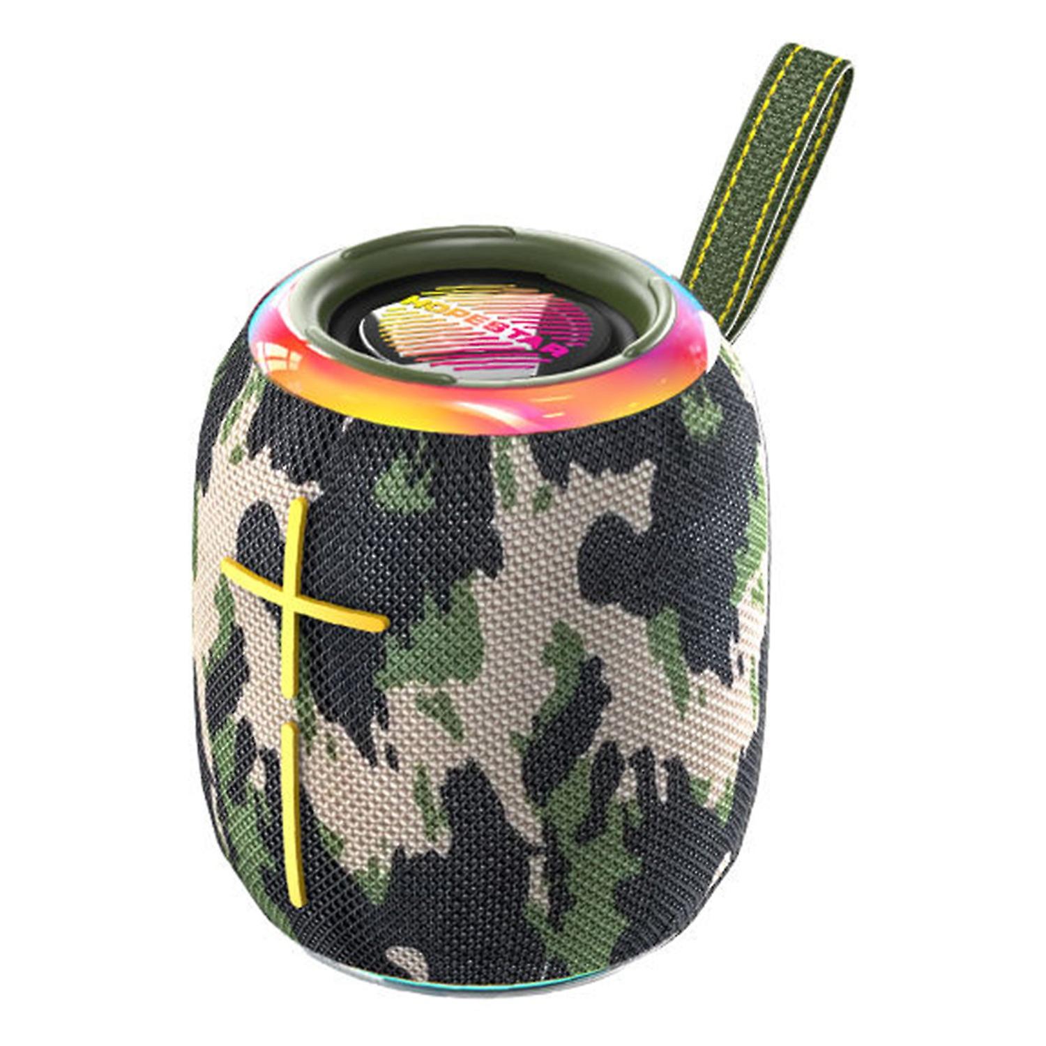 Boxa Portabila Bluetooth, Rezistenta la Apa IPX7, RGB, Camuflaj ...