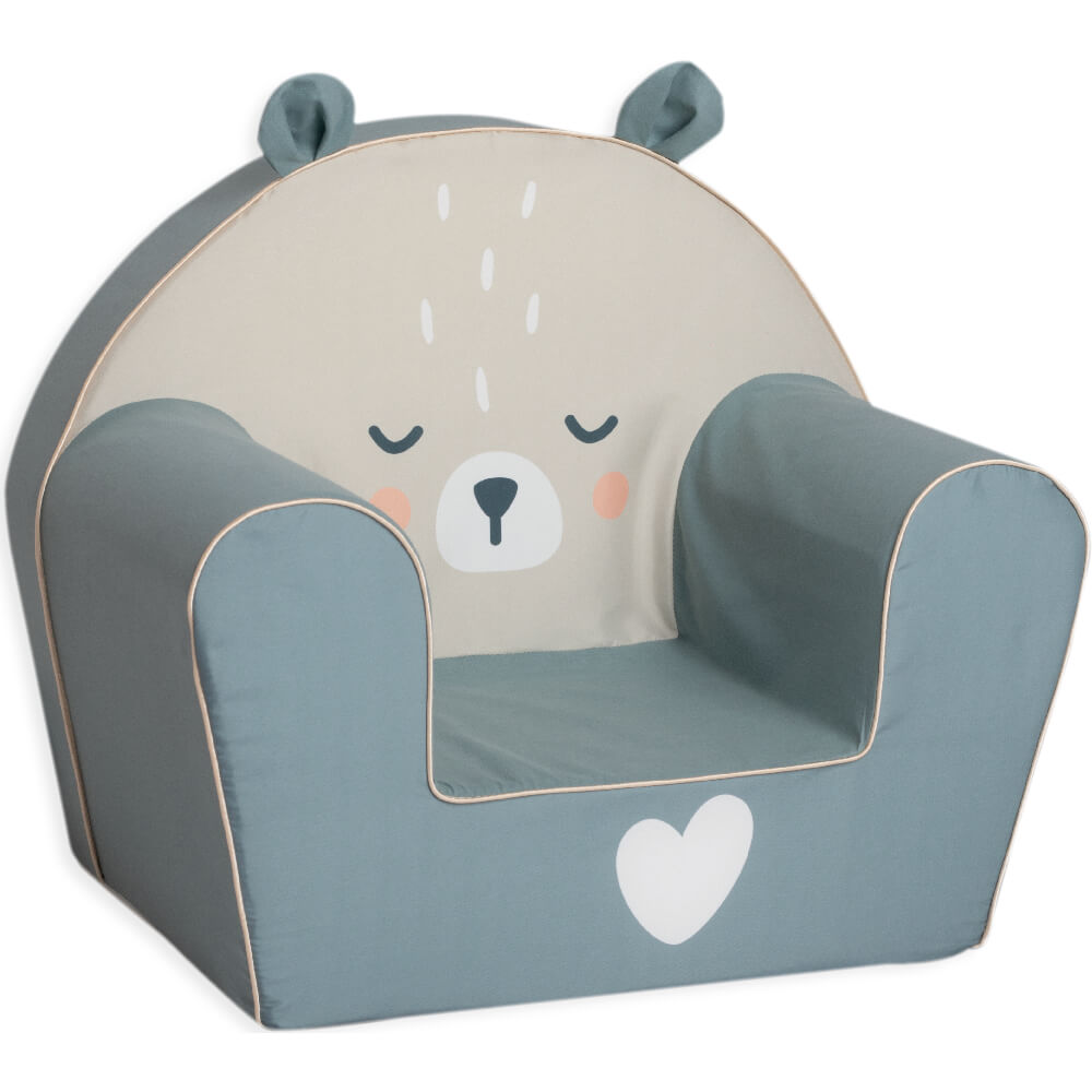 Fotoliu copii cu urechiuse si husa detasabila 9 luni-5 ani Sleepy Bear ...