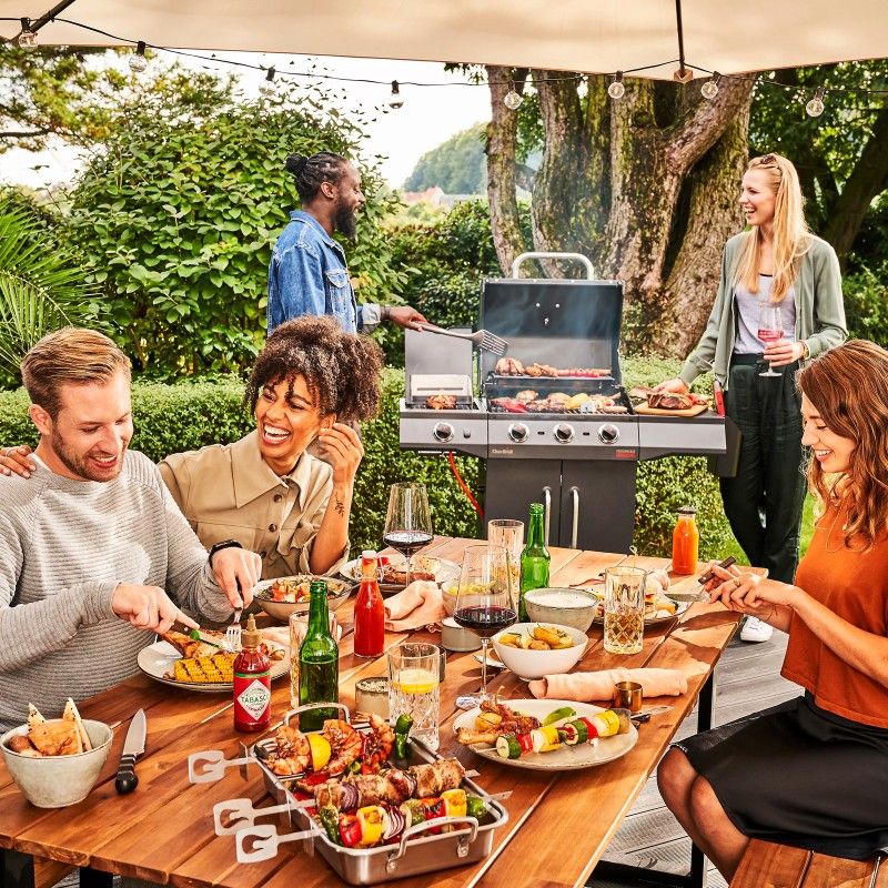 Gratar pe gaz din inox Char-Broil Performance Power Edition 3, grile ...