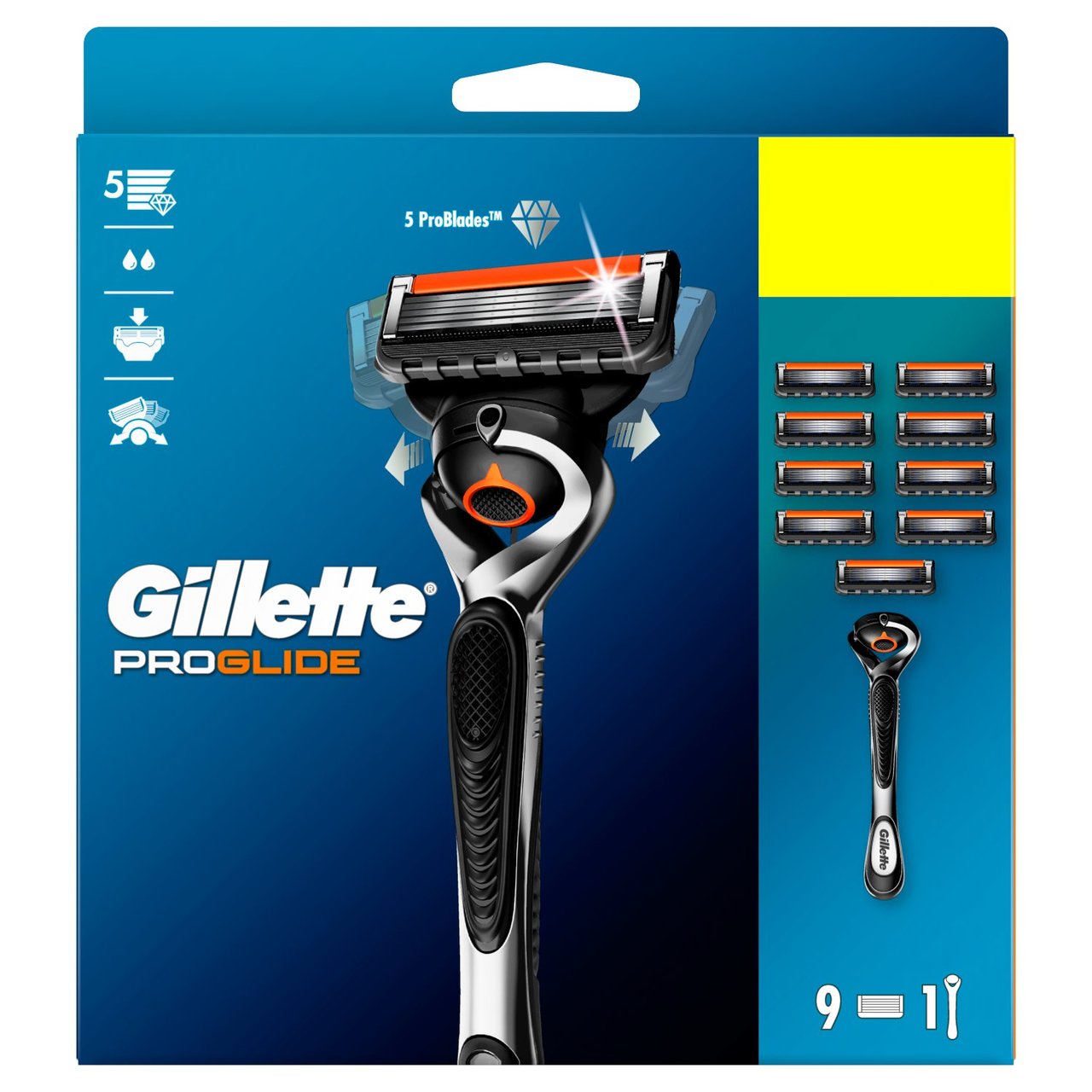 Aparat de ras Gillette ProGlide FlexBall, maner cu 9 rezerve - eMAG.ro