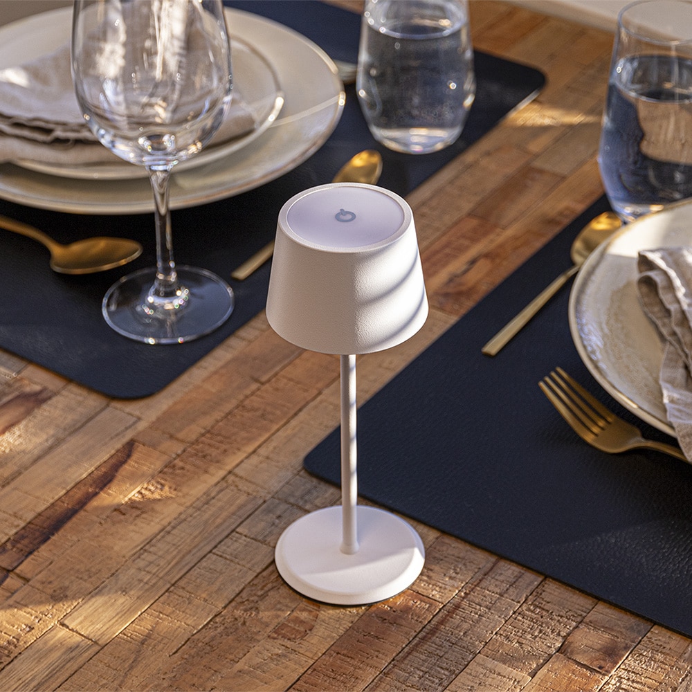 Lampa mini led Monte-Carlo White, Wireless Led, 2700k, IP54, lumina ...