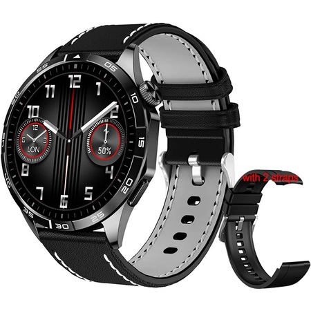 Ceas smartwatch pentru barbati, AMOLED, HD, 1.43'', IP68, rezistent la ...