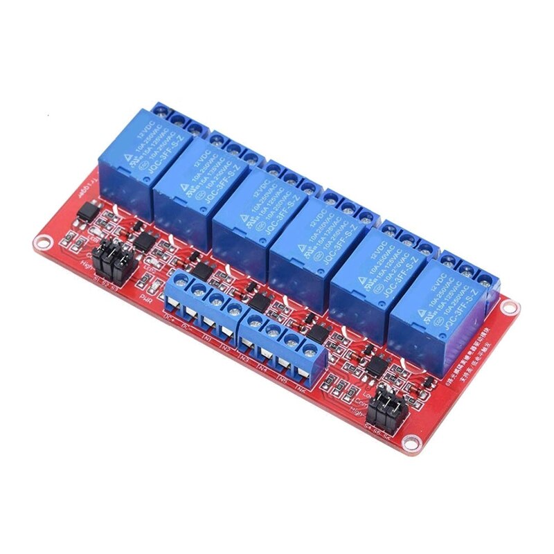 Modul de comanda cu 6 relee la 5V cu optocuplor pentru Arduino - eMAG.ro