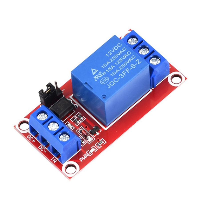Modul cu 1 releu 12V cu optocuplor pentru Arduino, High/Low level - eMAG.ro