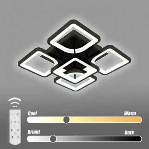 Lustra LED dimabila cu telecomanda 3 tipuri de lumina cald/neutru/rece ...