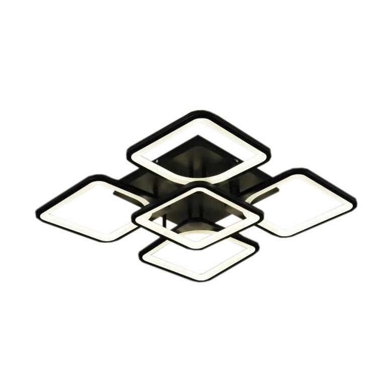 Lustra LED dimabila cu telecomanda 3 tipuri de lumina cald/neutru/rece ...