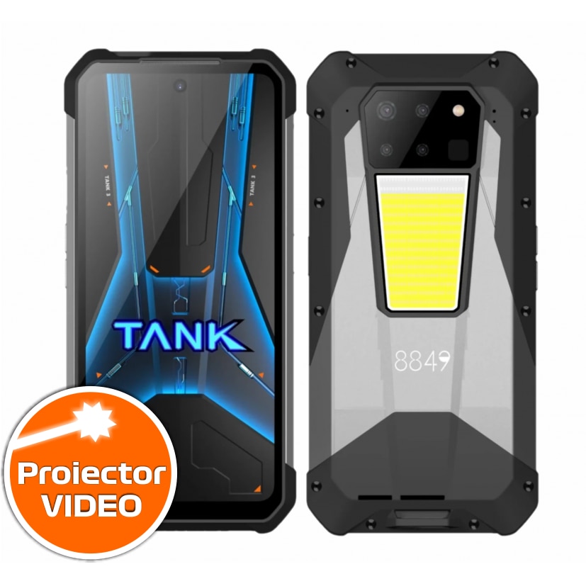 Telefon mobil Unihertz Tank 3 Pro, 5G, Proiector video 100 Lumeni, 36GB ...
