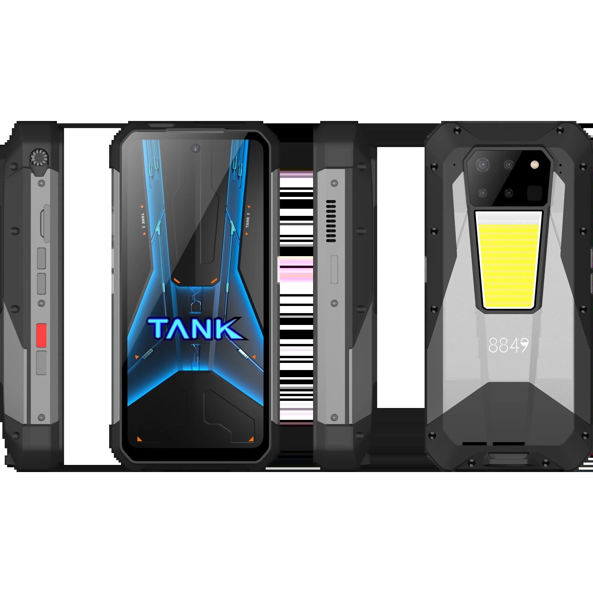 Telefon mobil Unihertz Tank 3 Pro, 5G, Proiector video 100 Lumeni, 32GB ...