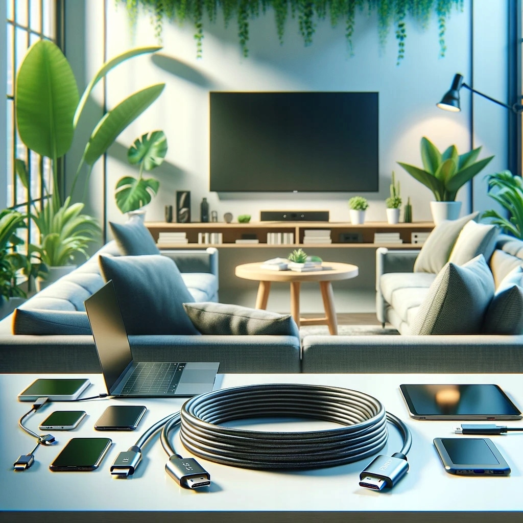 Adaptor Cablu, Co2®, USB-C la DisplayPort DP 1.4 8K/60Hz, 4K/144Hz, 2K ...