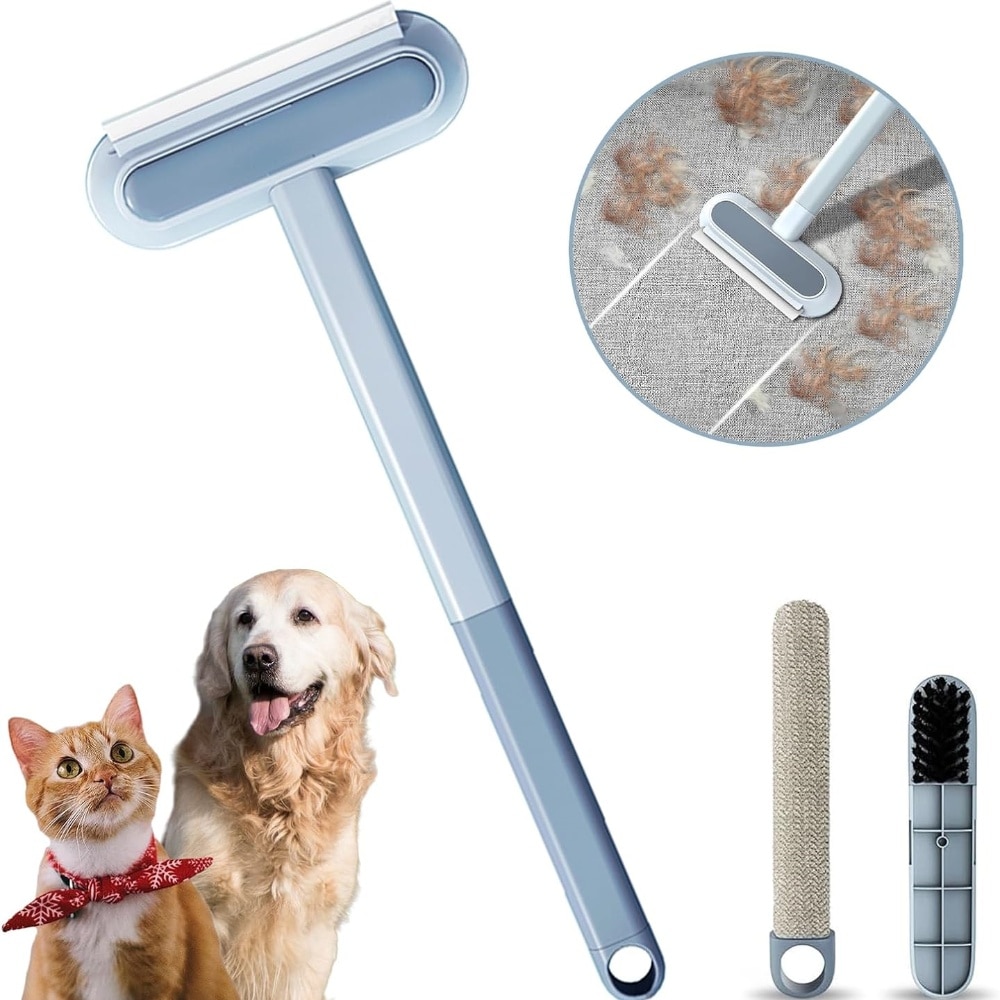 Perie curatare par animale, multifunctional, cu maner extensibil ...