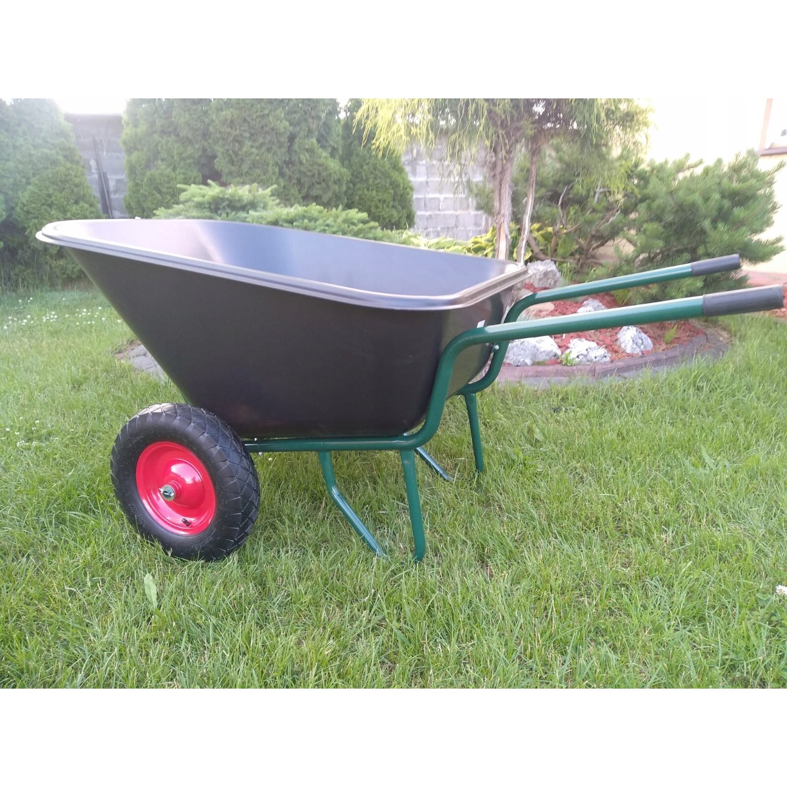 Roaba dubla Elektromet, capacitate 300L, structura metalica, roti ...