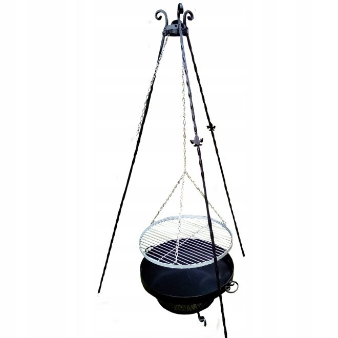 Gratar de gradina, Trojnog, INOX 60cm, 60x32.5cm, reglabil - eMAG.ro