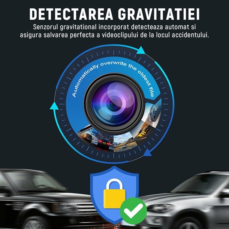 Camera Video De Bord Auto, Inregistrare in bucla, Unghi filmare 170 ...
