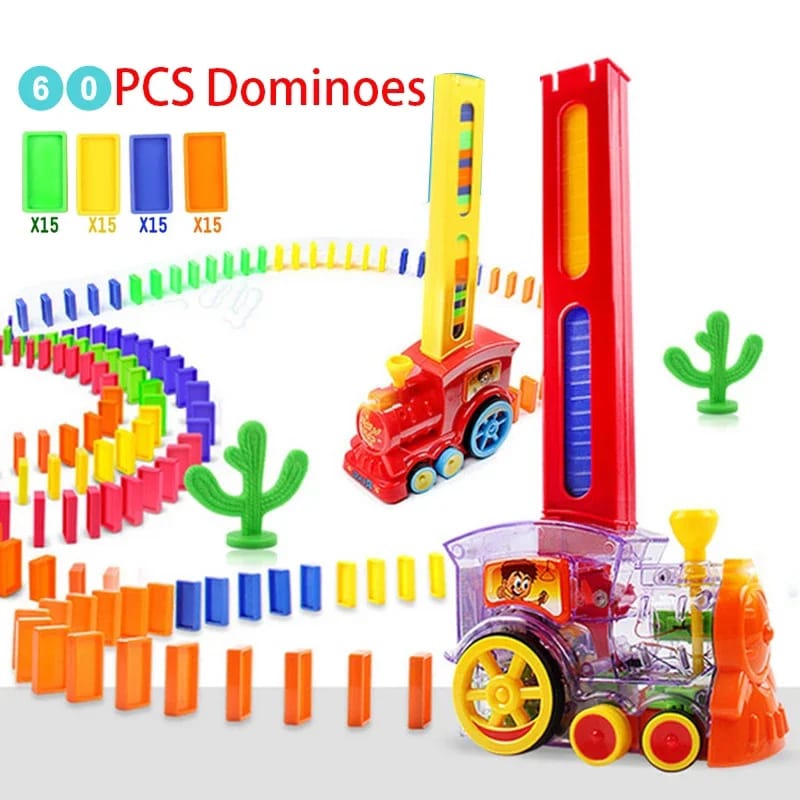 Trenulet Electic Domino idealSTORE, Include o Locomotiva electrica ...