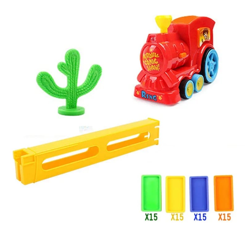 Trenulet Electic Domino idealSTORE, Include o Locomotiva electrica ...