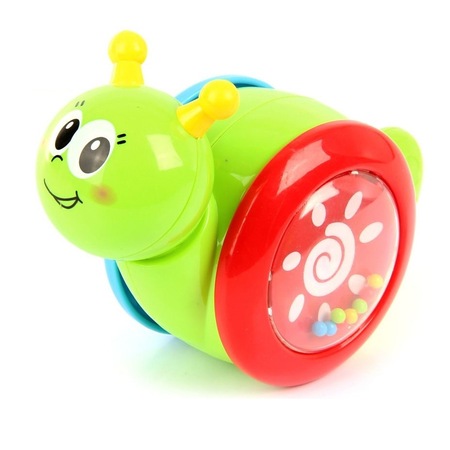 Jucarie de tras, Melcul pe roti, Hopa Mitica, 11 cm - eMAG.ro