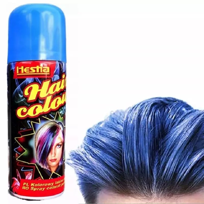 Spray colorat pentru par, cu efect temporar, 150 ml, Gonga® Albastru ...