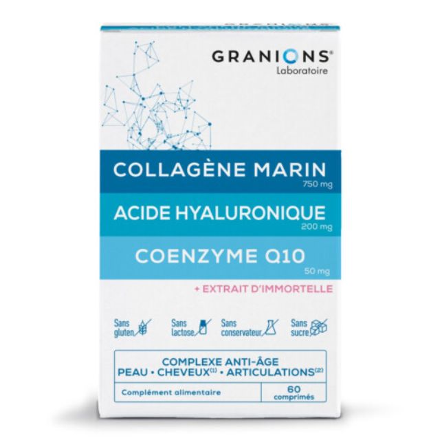Supliment alimentar cu colagen marin, acid hialuronic, coenzima Q10 ...