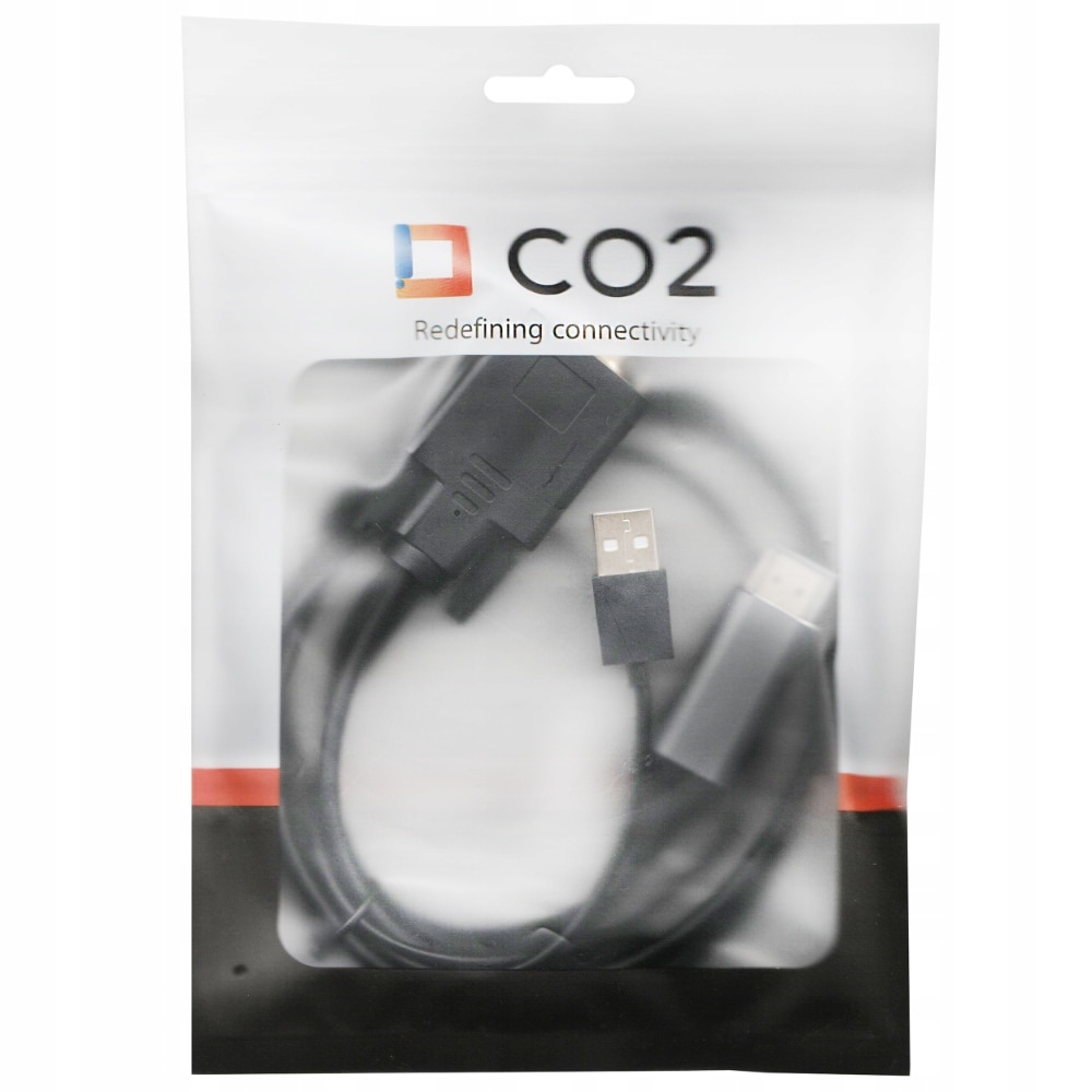 Cablu Adaptor, Co2®, HDMI la VGA D-SUB 2K/60Hz, Full HD, Plug &Play ...