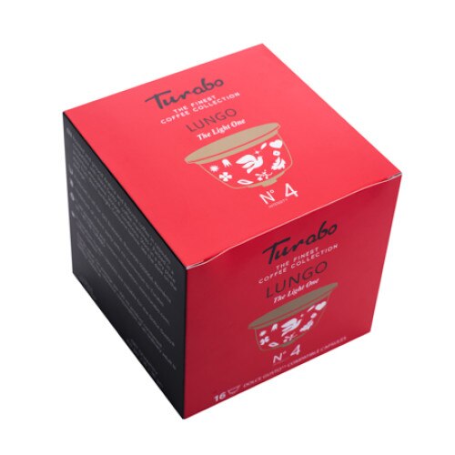 Capsule cafea, TURABO, Lungo, 16 capsule compatibile Dolce Gusto, 120gr ...