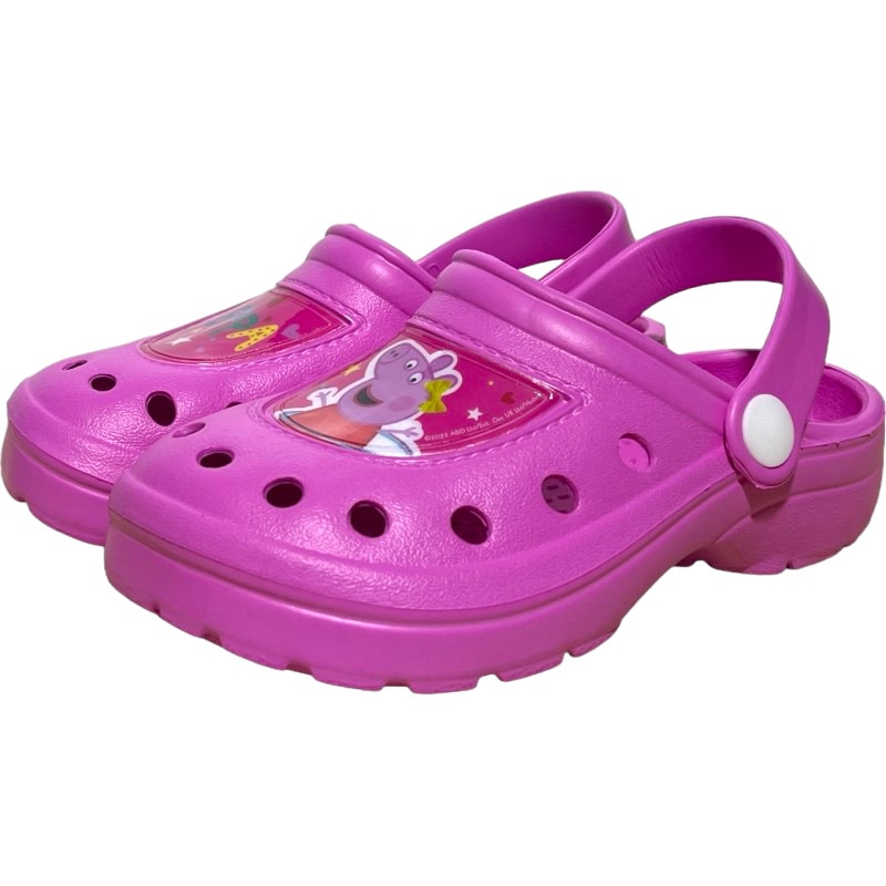 Saboti pentru copii cu talpa antiderapanta, mov, marimea 24-25, Peppa ...
