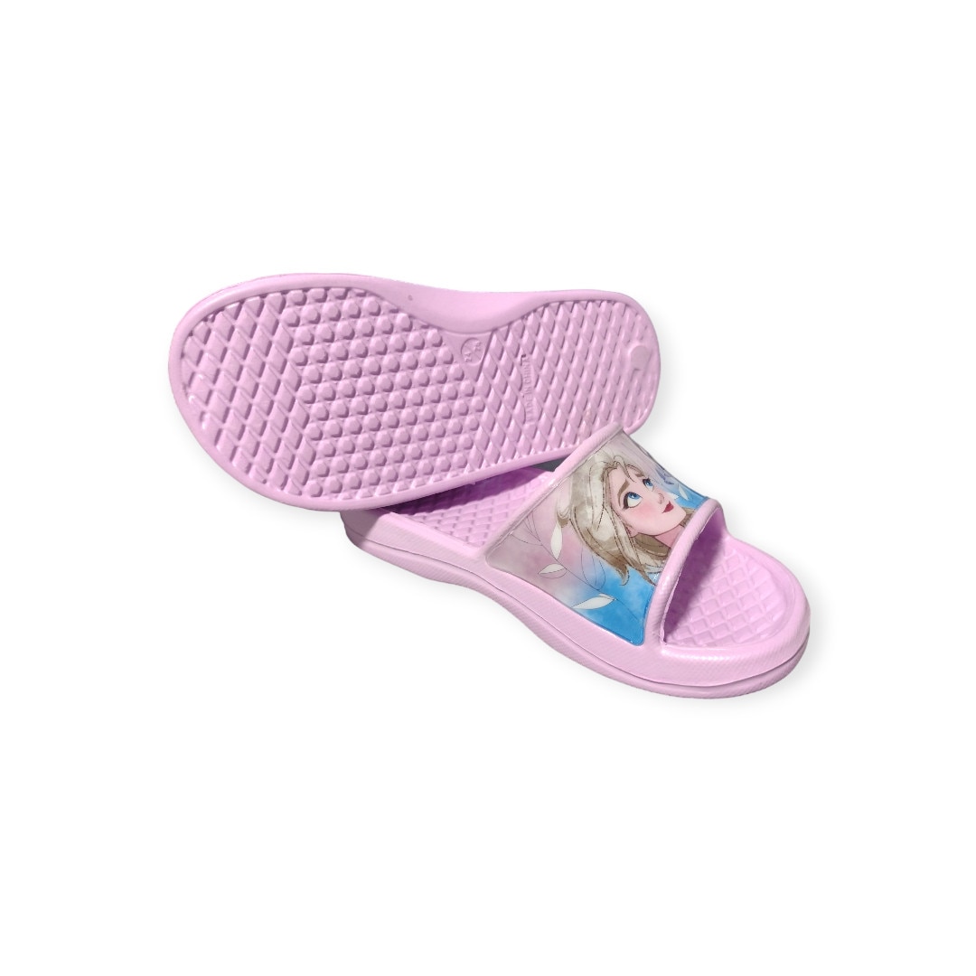 Papuci copii cu talpa antiderapanta, mov, marimea 28-29, Elsa, Frozen ...