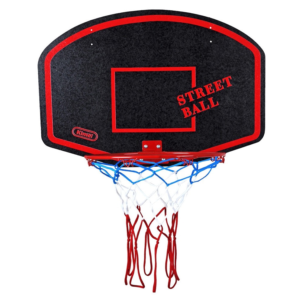 Set baschet KIMET, tabla wiorowa, obrecz skladana, czerwona - eMAG.ro