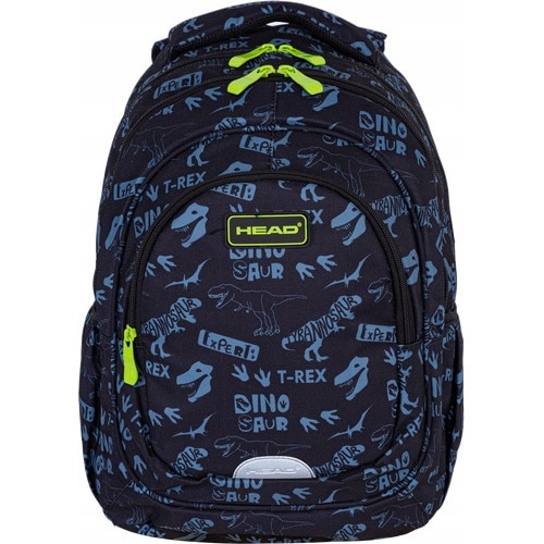 Ghiozdan Head, 3 compartimente, 2 buzunare exterioare, 39x28x15cm - eMAG.ro