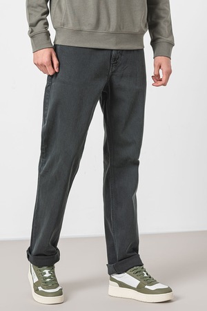 Tommy Jeans, Blugi drepti regular fit Ryan, Gri carbune, W33-L32 - eMAG.ro