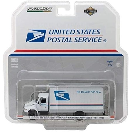 Macheta Camion Usps International Durastar Box Truck - 1/64 Greenlight - eMAG.ro