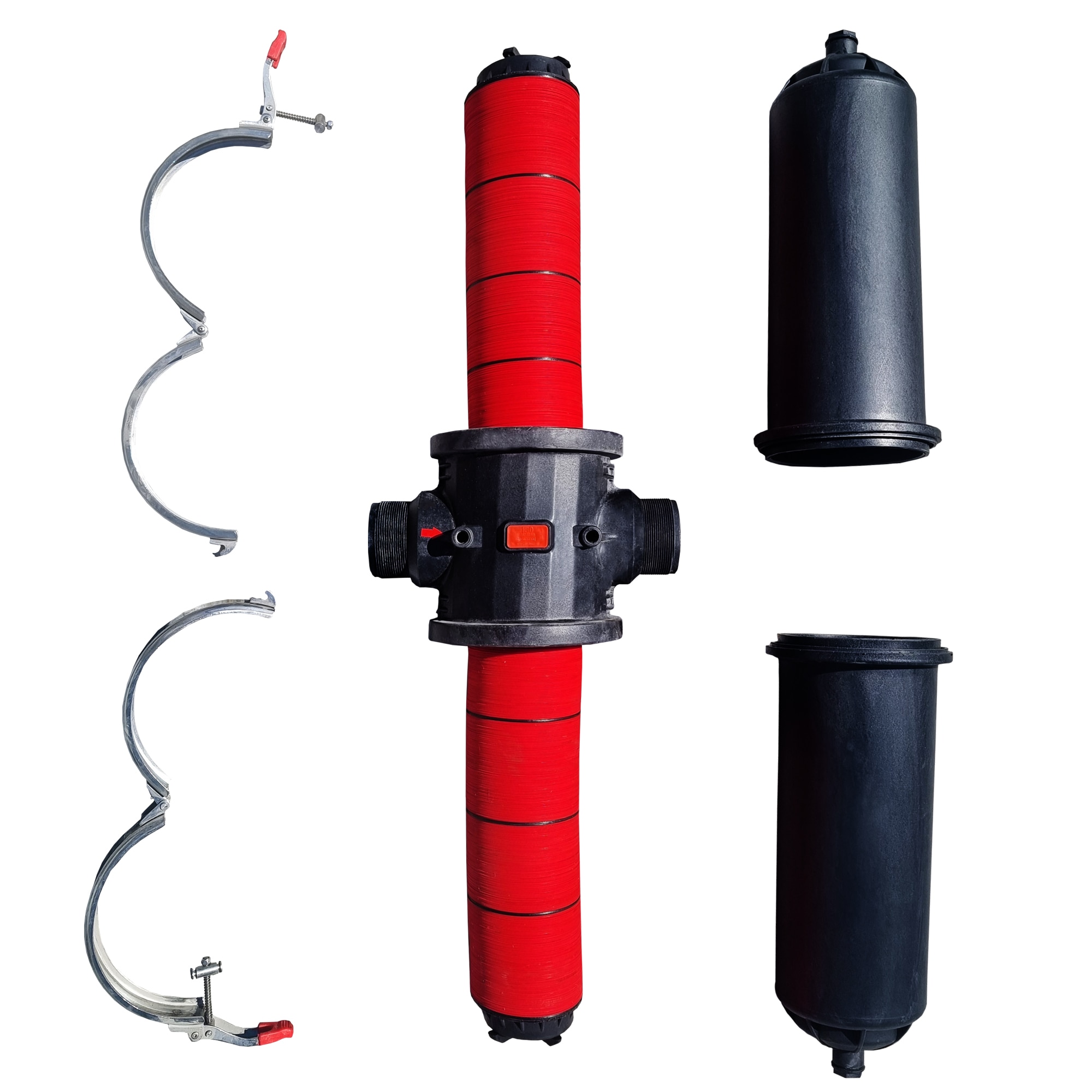 Filtru Industrial cu Disc Dublu si Clema Galvanizata - Debit 80 mc/ora ...