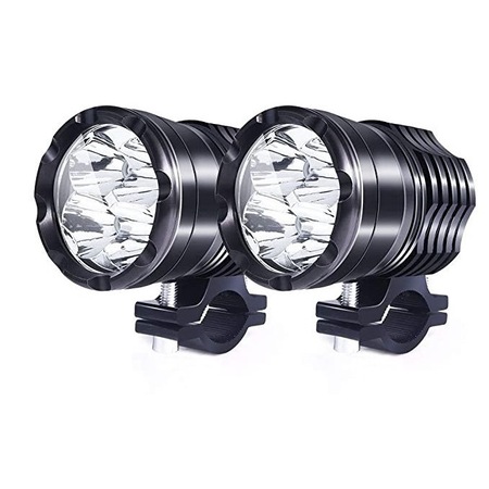 Set Proiectoare Moto Mmgoqqt, LED 40W, 3 Moduri, 3600LM, Negru - eMAG.ro