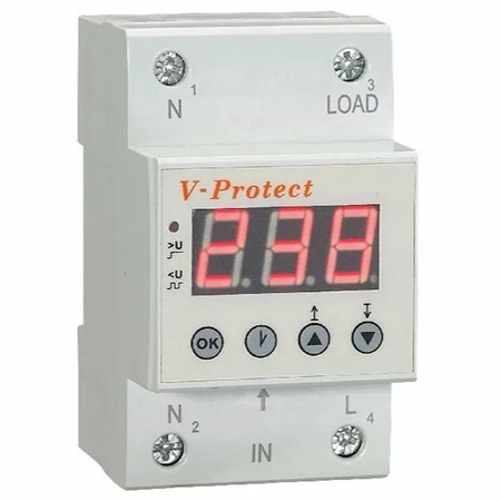 Releu protectie supratensiune VP-63A/3M (digital/reglabil) - eMAG.ro