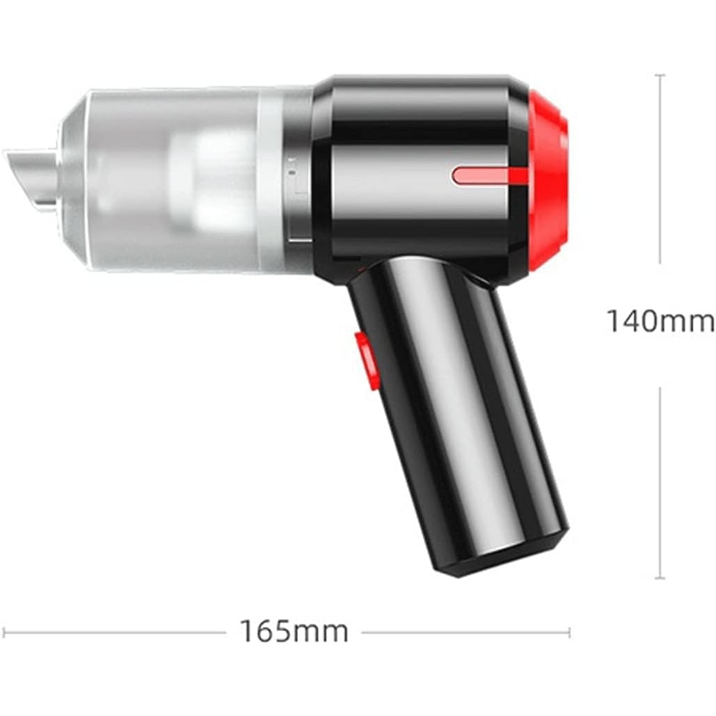 Mini aspirator portabil pentru casa si masina, 2 In 1, fara fir, cu ...