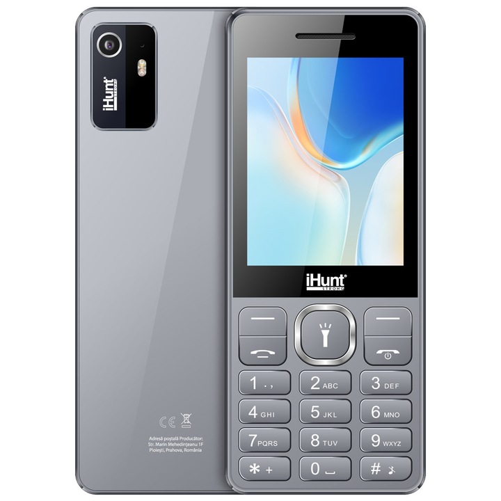 Telefon mobil iHunt i11, 2.8 inch QVGA, Dual SIM, 32MB, 1300 mAh, Silver - eMAG.ro