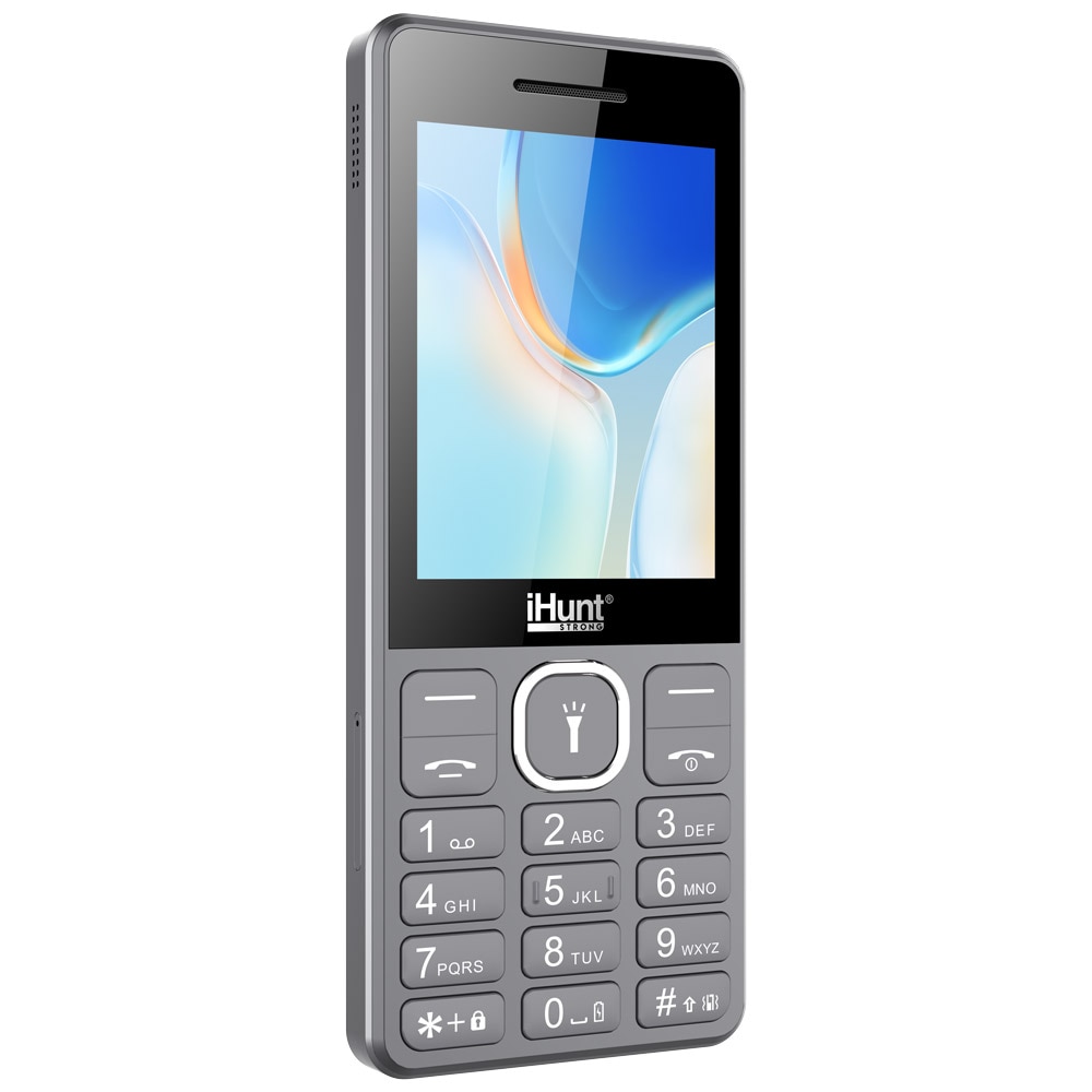 Мобилен телефон iHunt i11, 2.8 инча QVGA, Dual SIM, 32MB, 1500 mAh, Сребрист - eMAG.bg