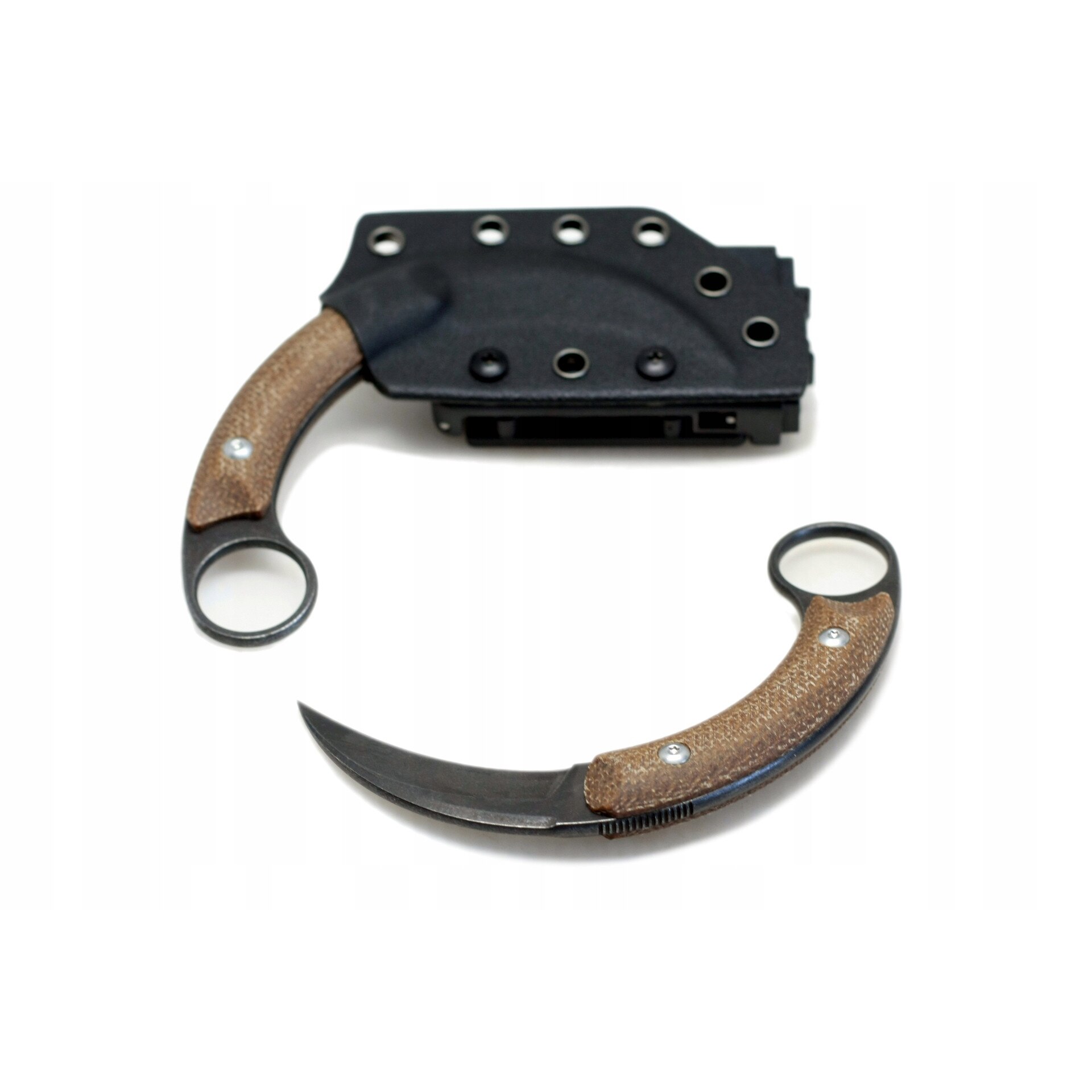 Cutit de autoaparare Karambit cu gheare Snake, Inox, Maro - eMAG.ro