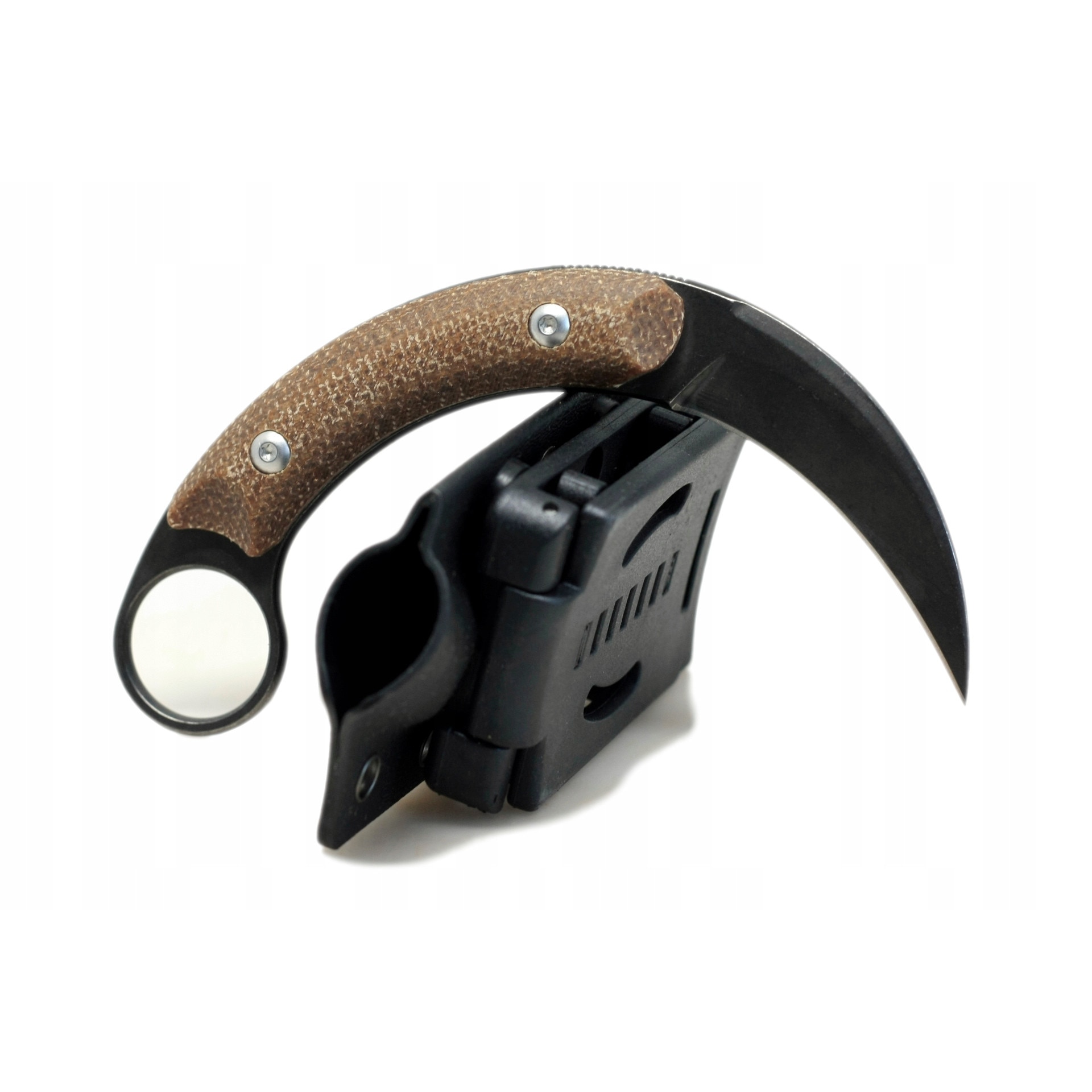 Cutit de autoaparare Karambit cu gheare Snake, Inox, Maro - eMAG.ro