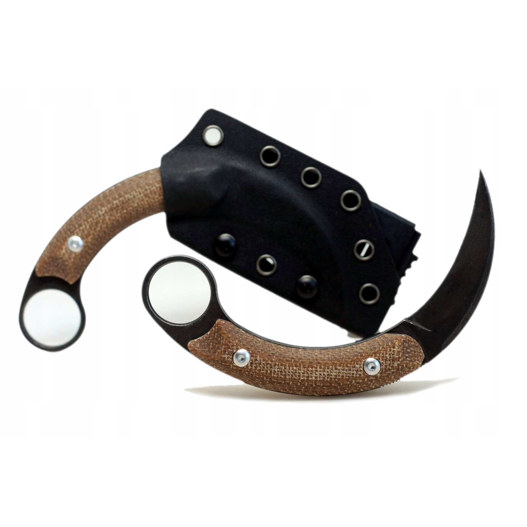 Cutit de autoaparare Karambit cu gheare Snake, Inox, Maro - eMAG.ro
