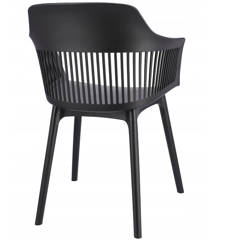 Scaun de gradina/ terasa plastic, Negru - eMAG.ro