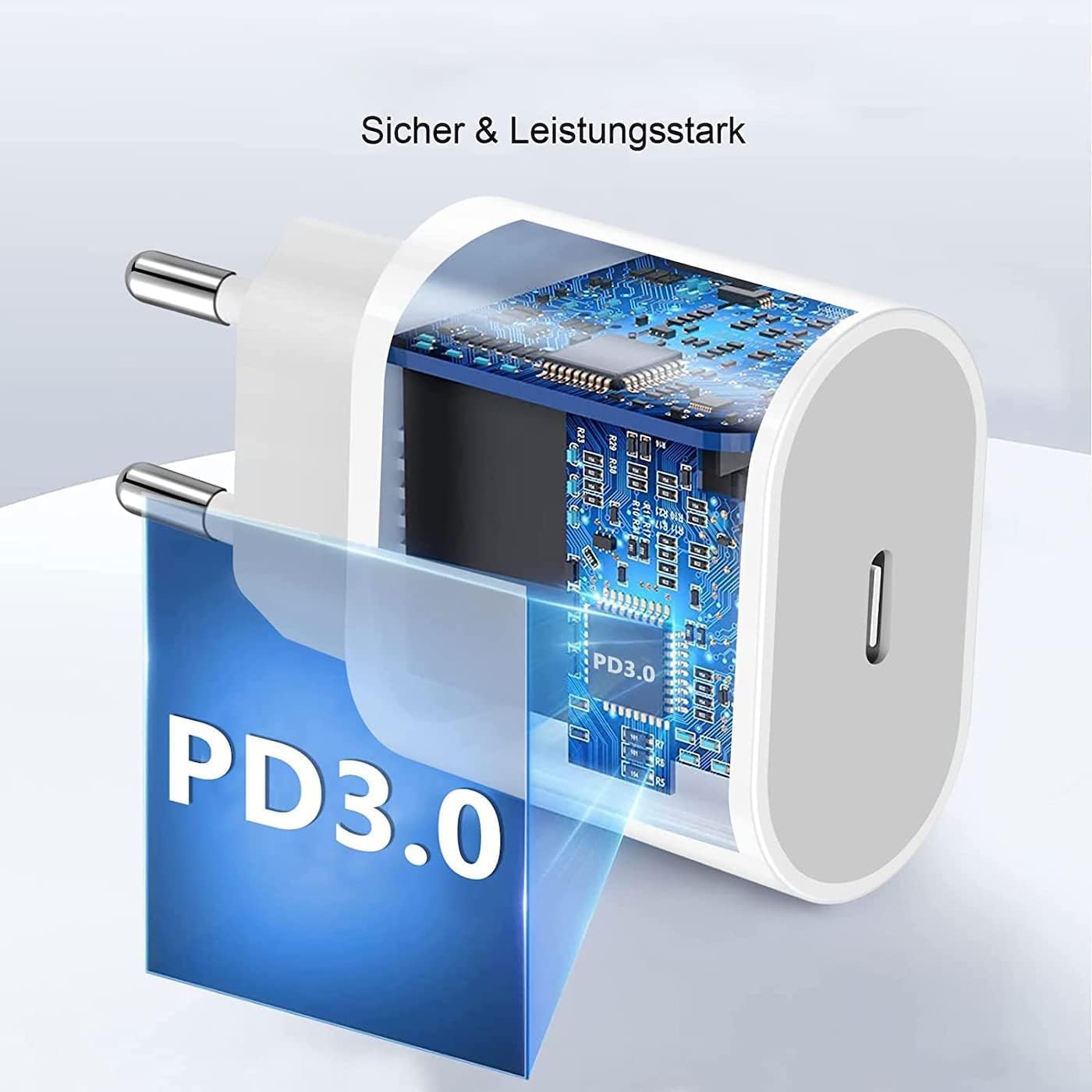 Incarcator Retea Rapid PD 3.0, Compatibil iPhone 15/14/13/12/11 ...
